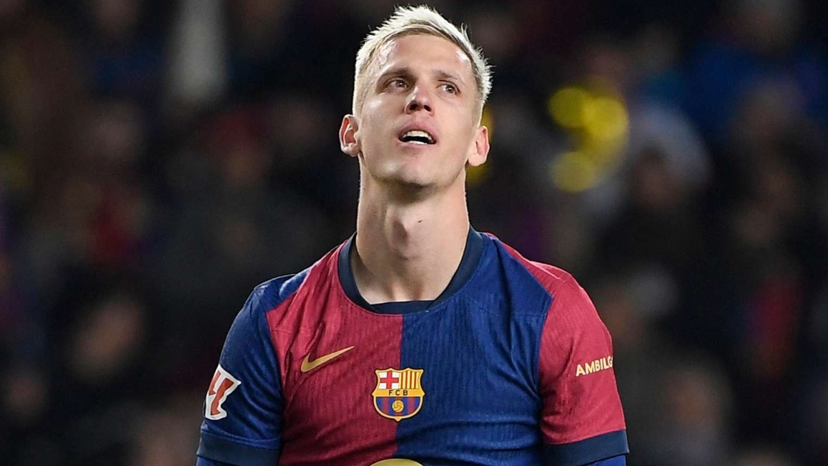 Dani Olmo, en la rampa de salida en el Barcelona